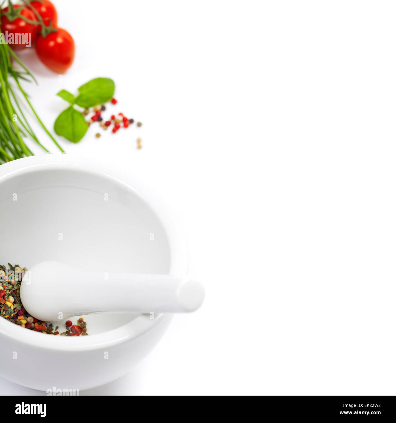 Salt and vegetables Stock Photo - Alamy