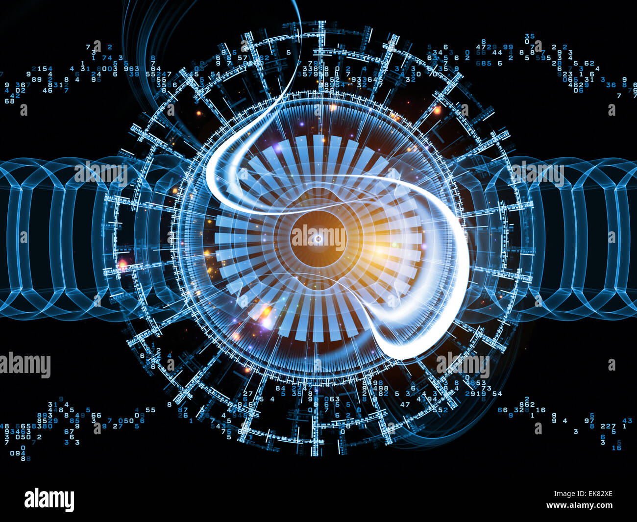 Digital Technology Swirls Stock Photo - Alamy