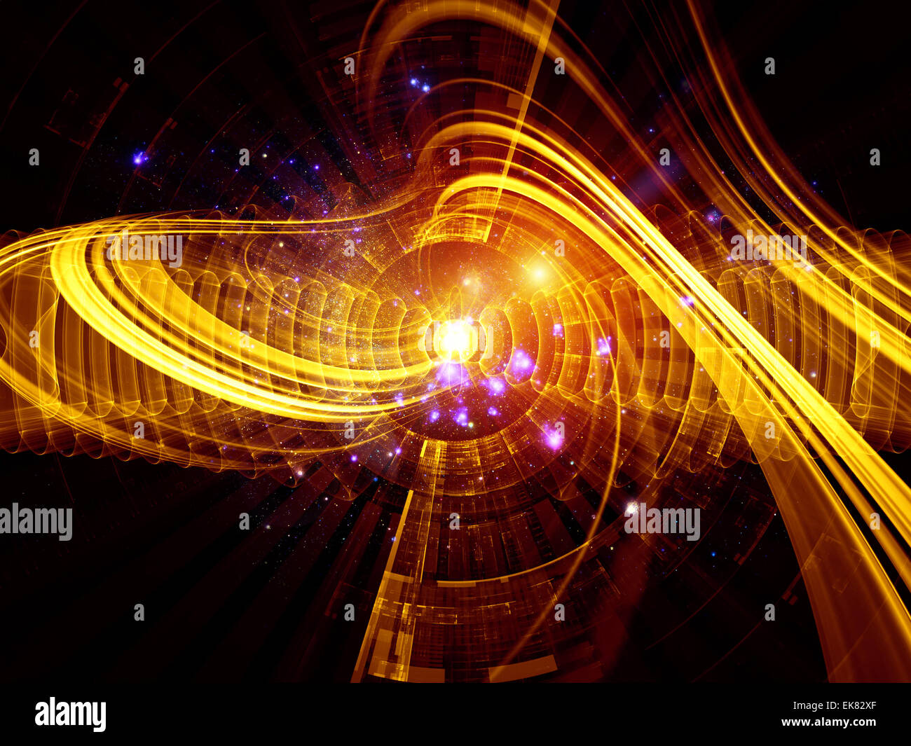 Technology Light Trails Stock Photo - Alamy