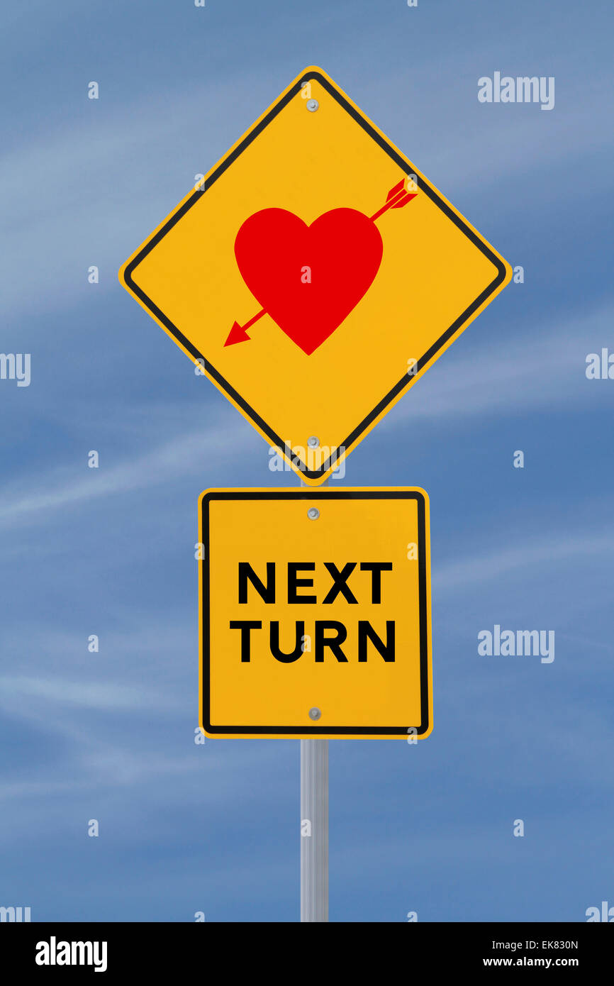 Love at the Next Turn Stock Photo - Alamy