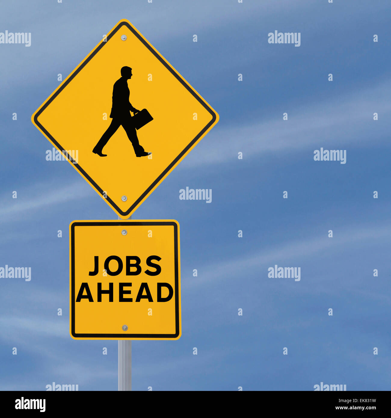 Yellow road sign man walking hi-res stock photography and images - Alamy