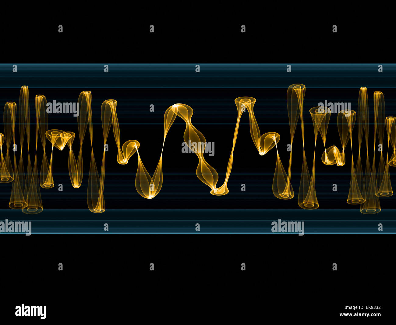 Golden Sign Waves Stock Photo - Alamy