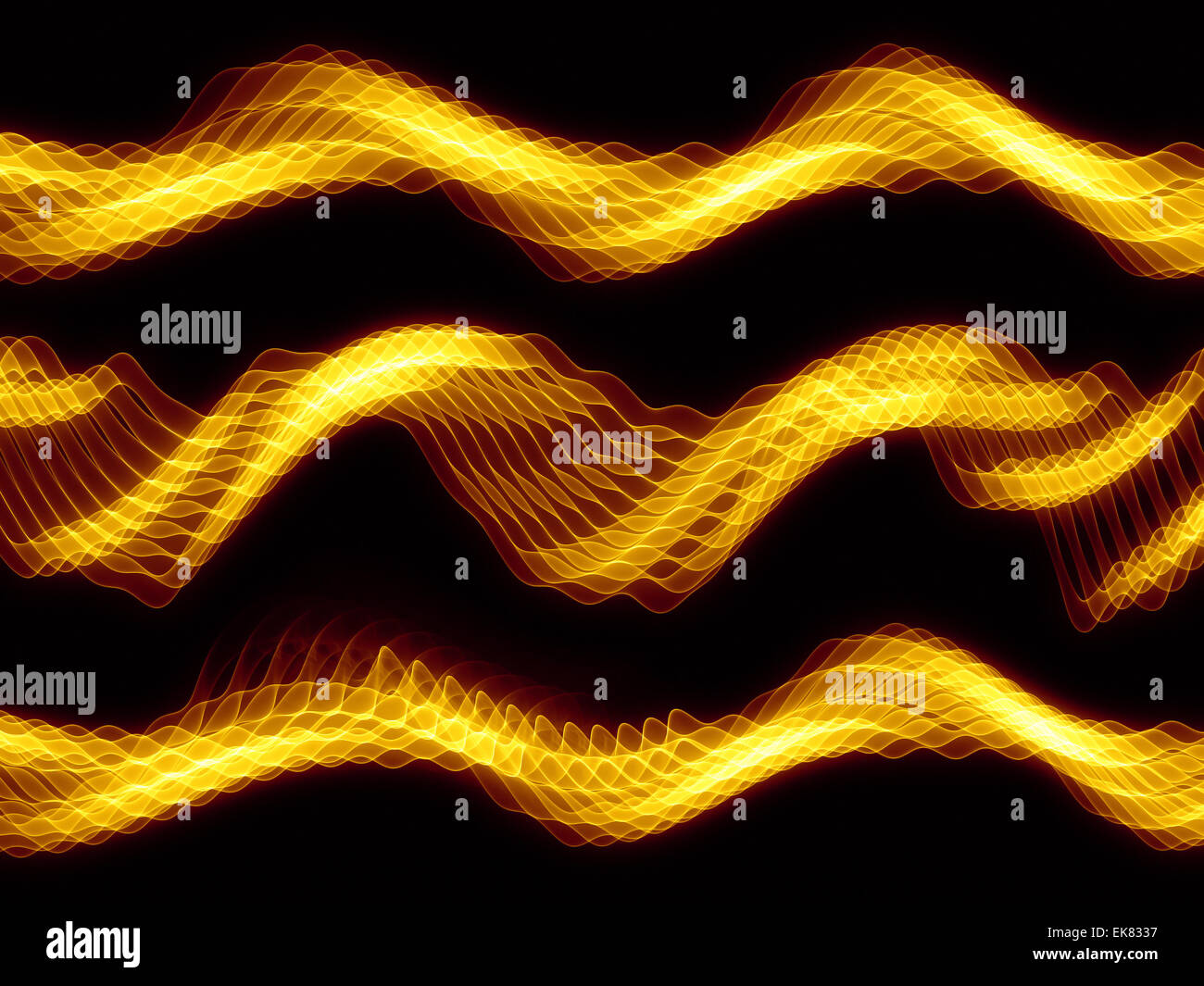 Golden Sign Waves Stock Photo - Alamy