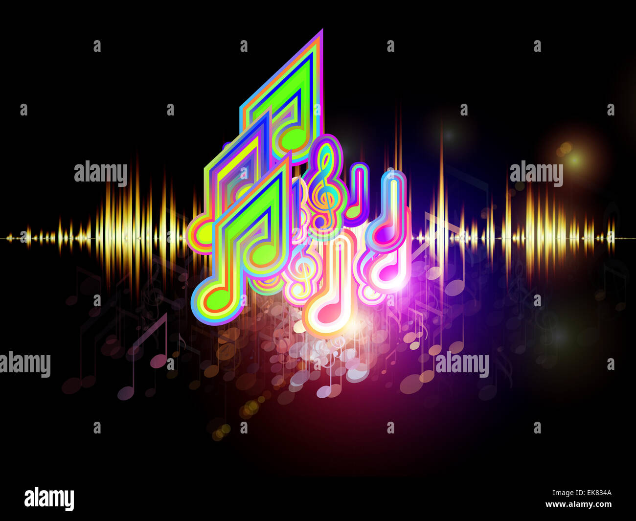 Colors of Music Stock Photo - Alamy