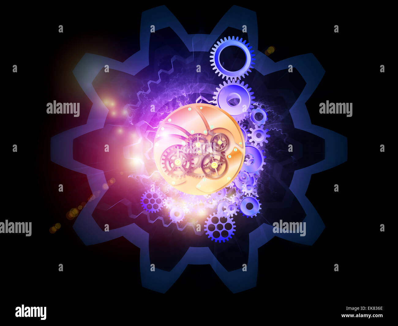 Abstract gears background hi-res stock photography and images - Alamy