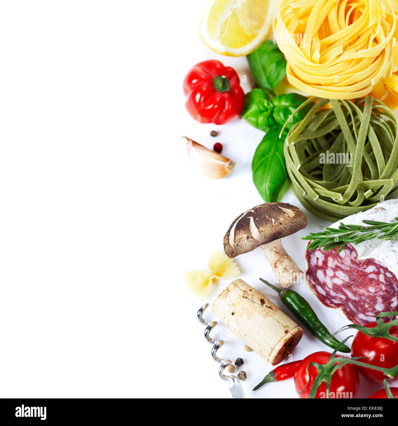 Italian colors food basil hi-res stock photography and images - Alamy