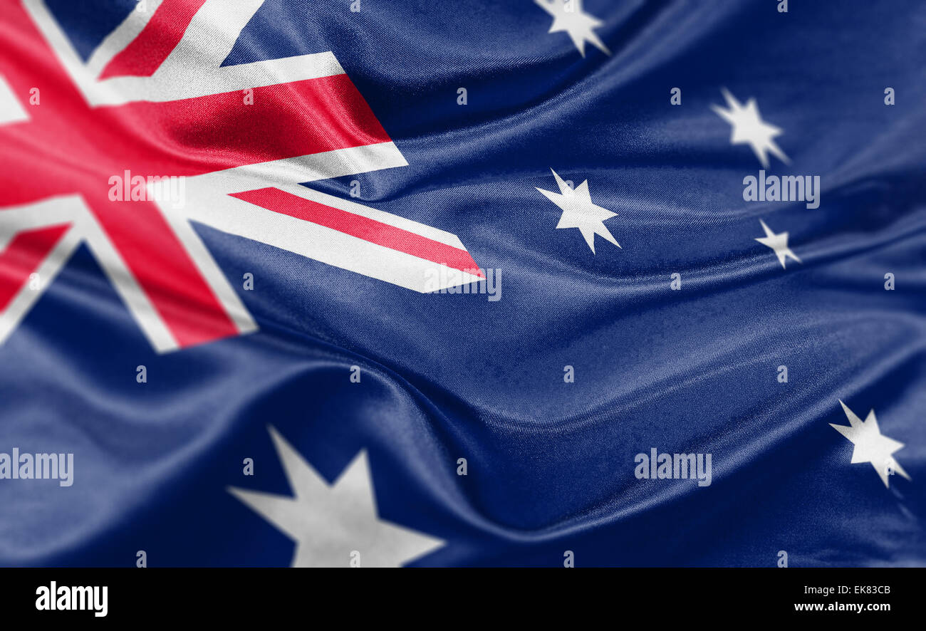 High resolution render of Australia's national flag Stock Photo - Alamy