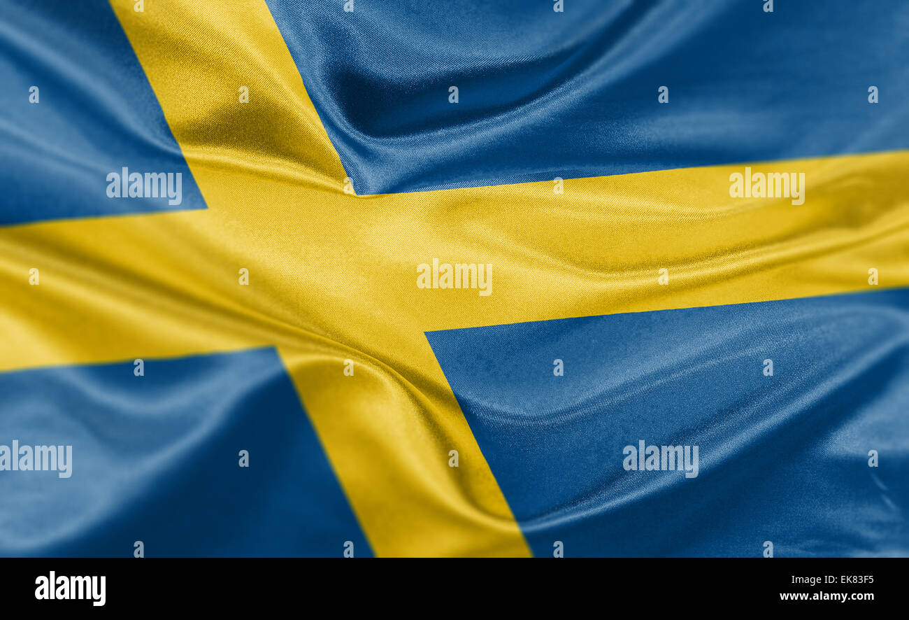 High resolution render of Sweden's national flag Stock Photo - Alamy