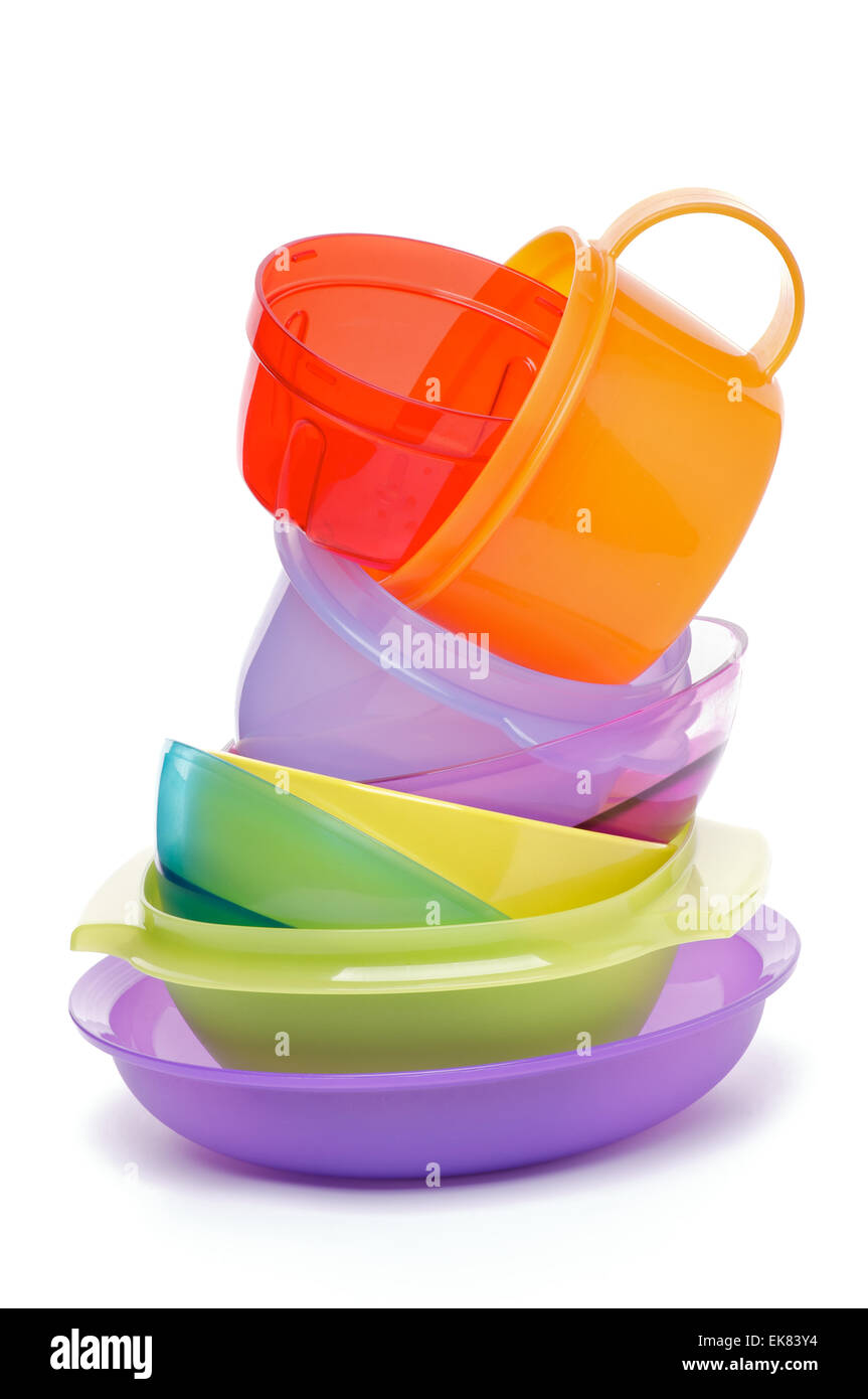 Stack of Plastic Bowls Stock Photo - Alamy