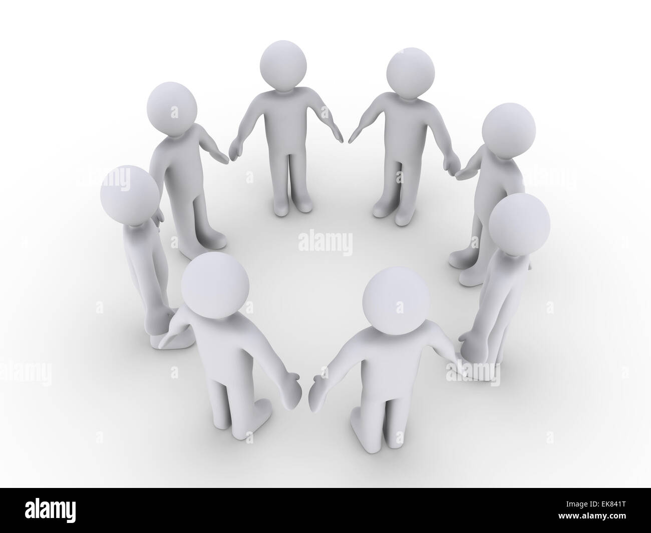 People in a circle Stock Photo - Alamy