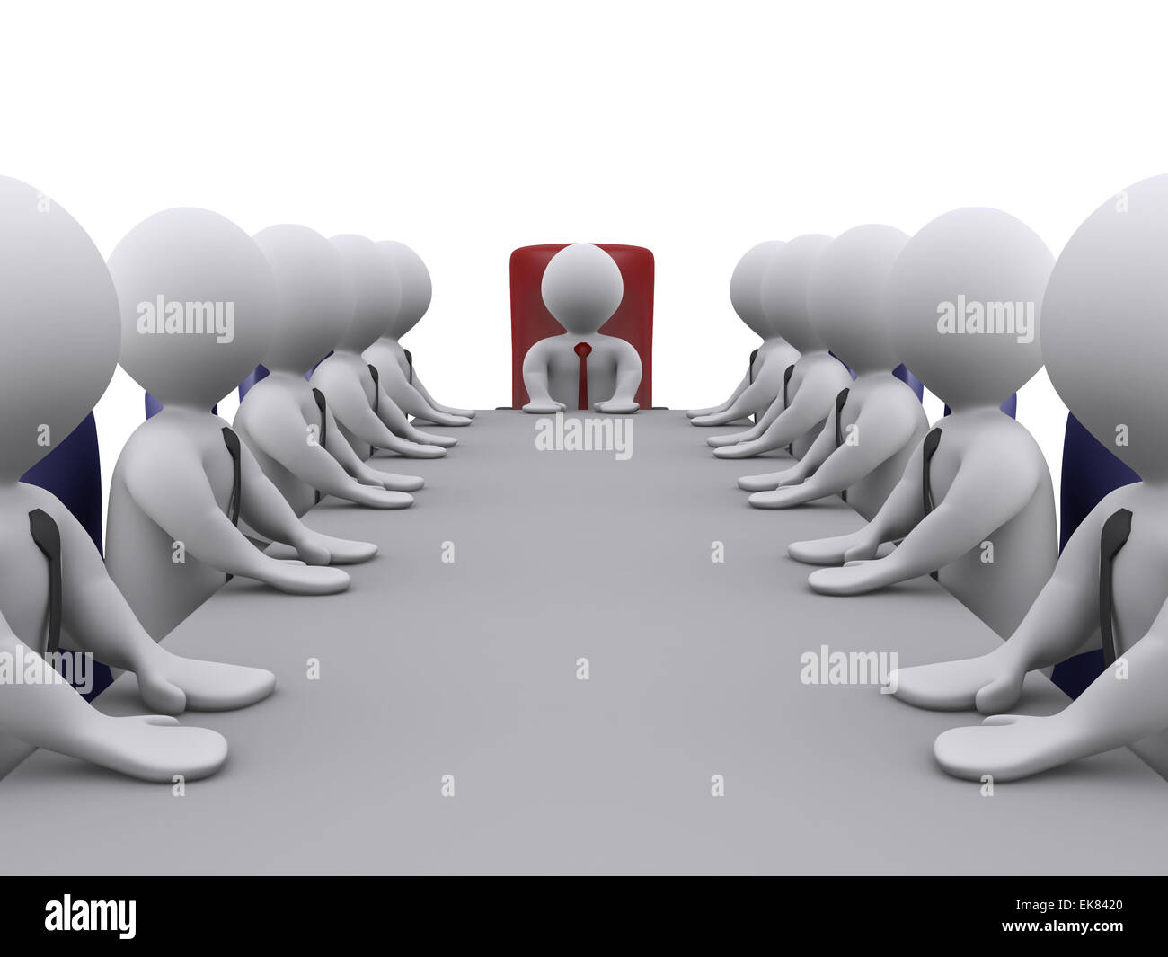 Boss and employees in a meeting Stock Photo - Alamy