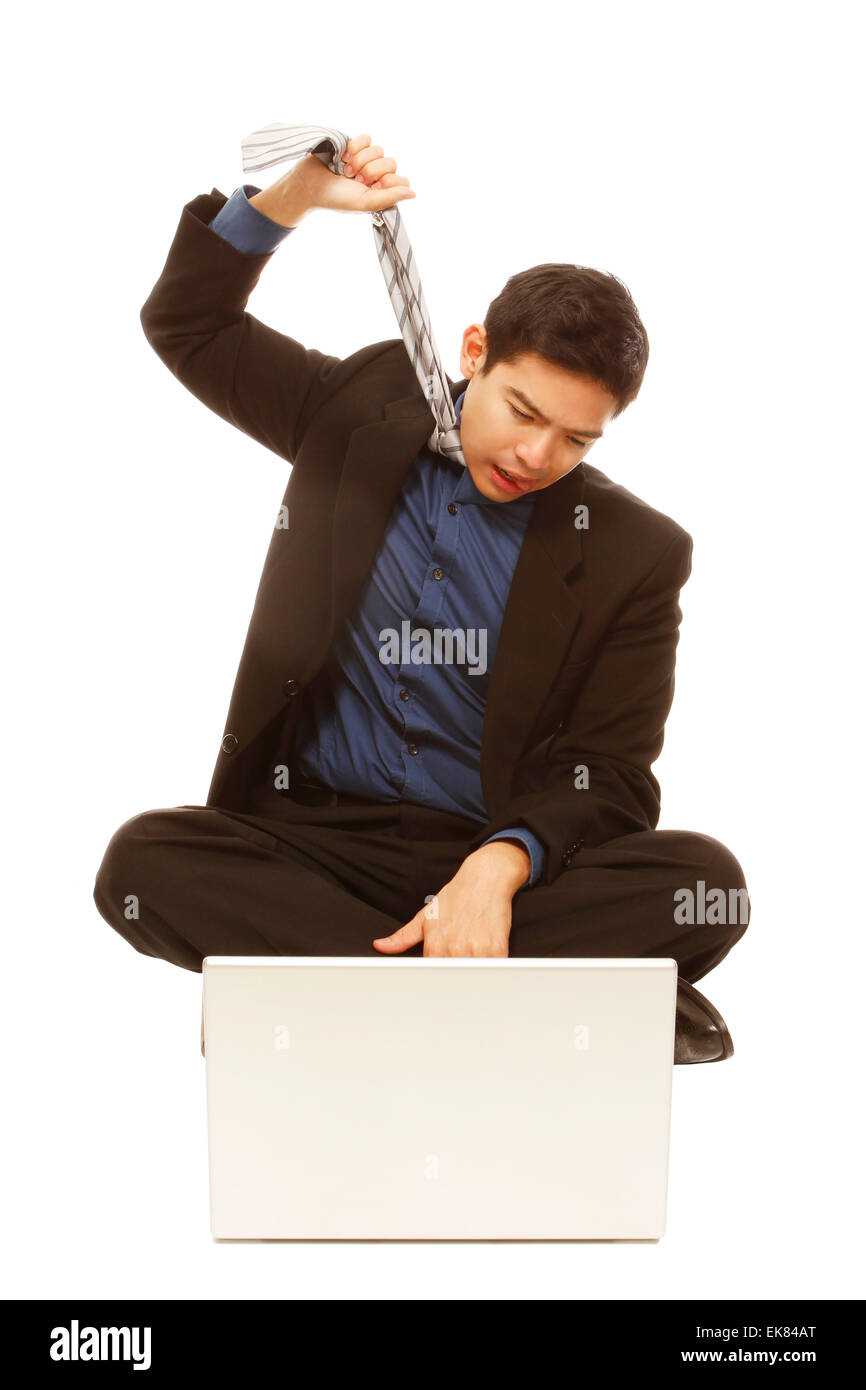 Business man frustrated on Cut Out Stock Images & Pictures - Alamy