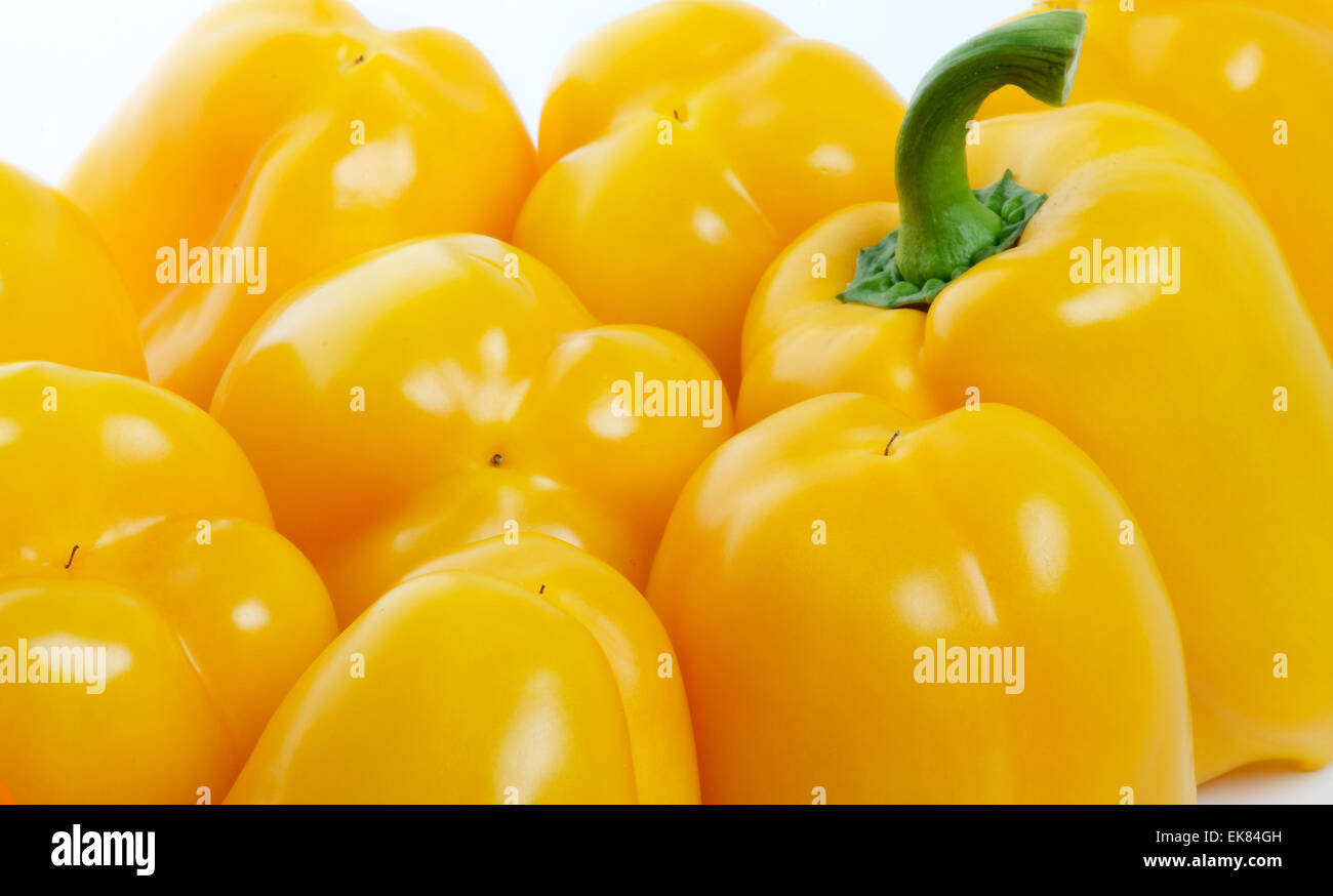 Yellow Bell Peppers Stock Photo - Alamy