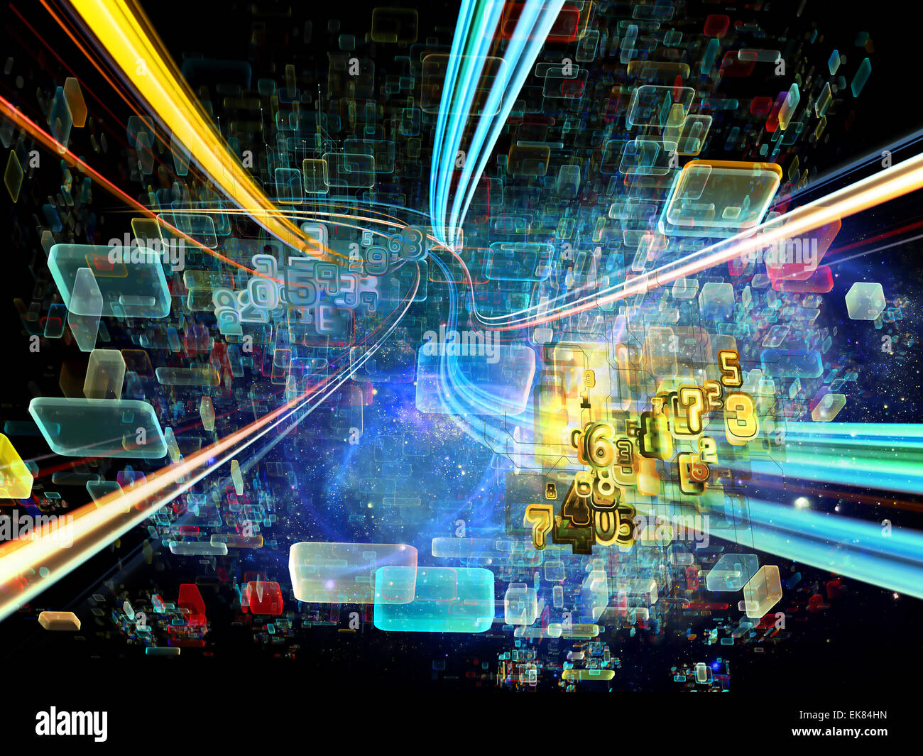 Data Cloud Motion Trail Stock Photo - Alamy