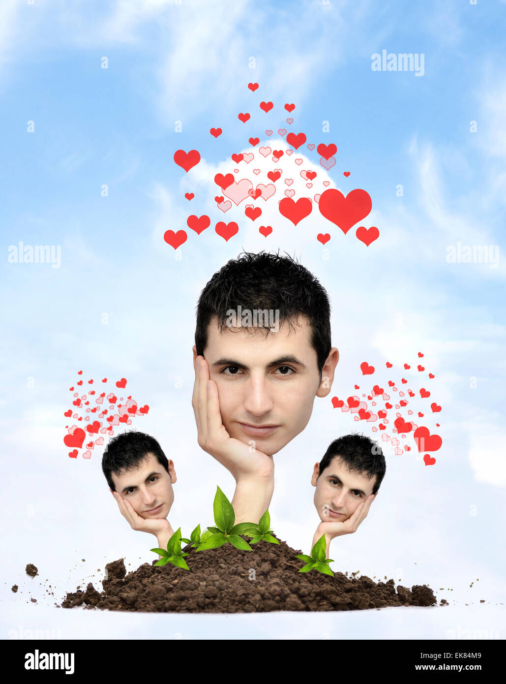 Teenager young man in love pensive hi-res stock photography and images ...