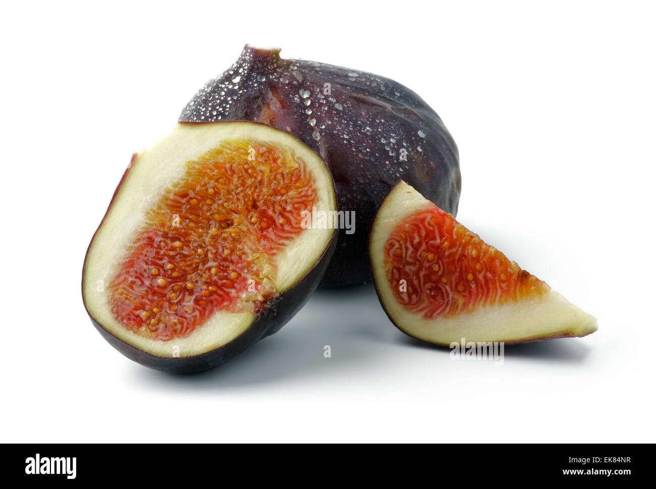 Fig slices Cut Out Stock Images & Pictures - Alamy