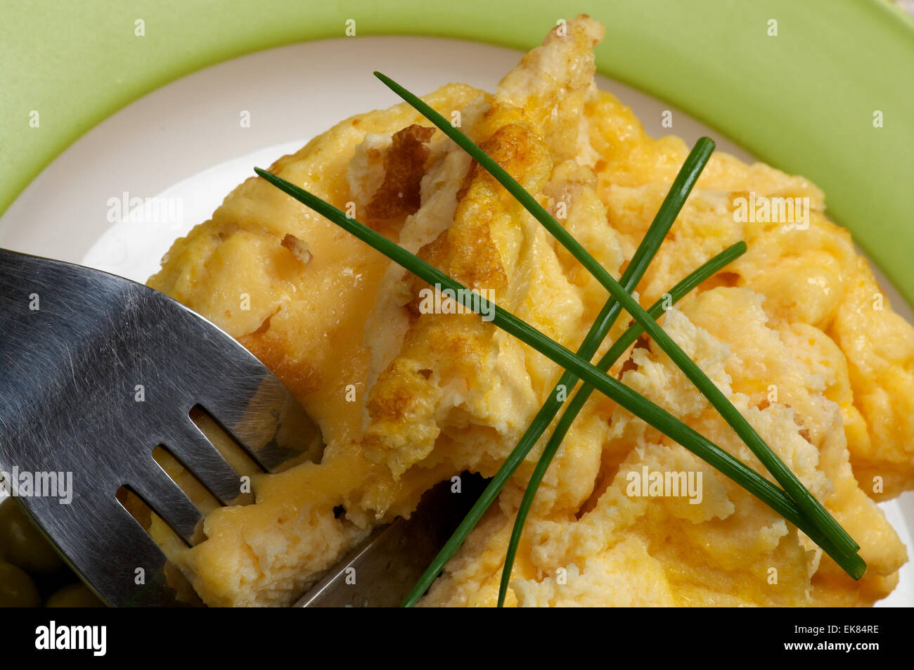 Omelet Close Up Stock Photo - Alamy