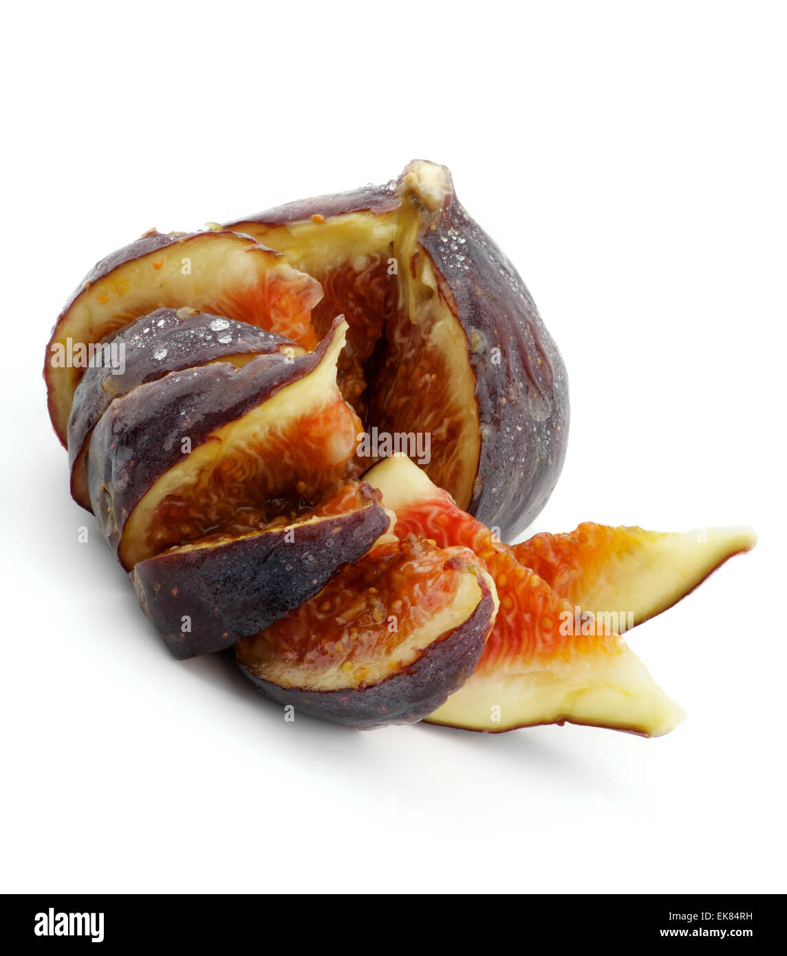 Fig slices Cut Out Stock Images & Pictures - Alamy