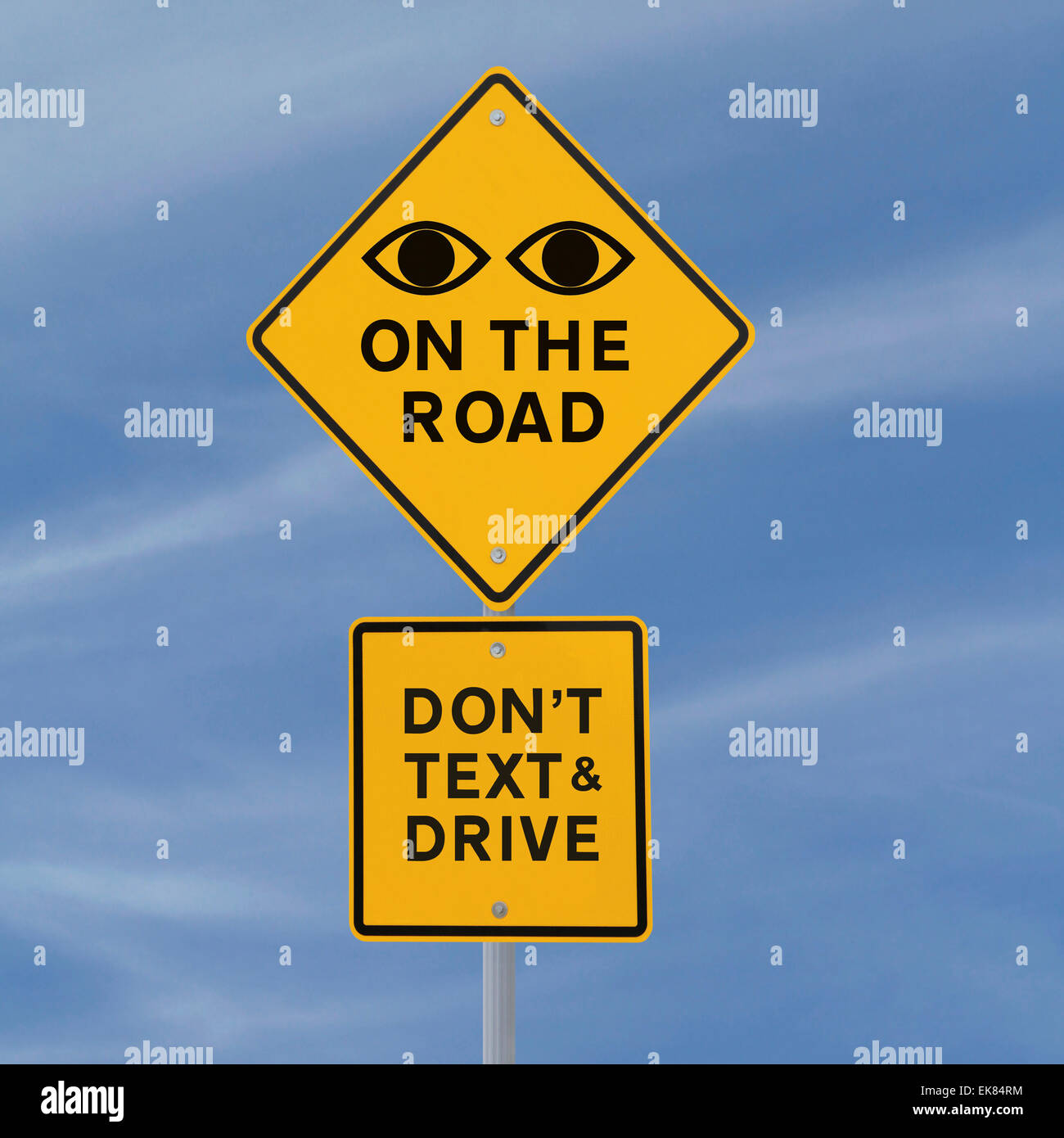 Road safety sign hi-res stock photography and images - Alamy