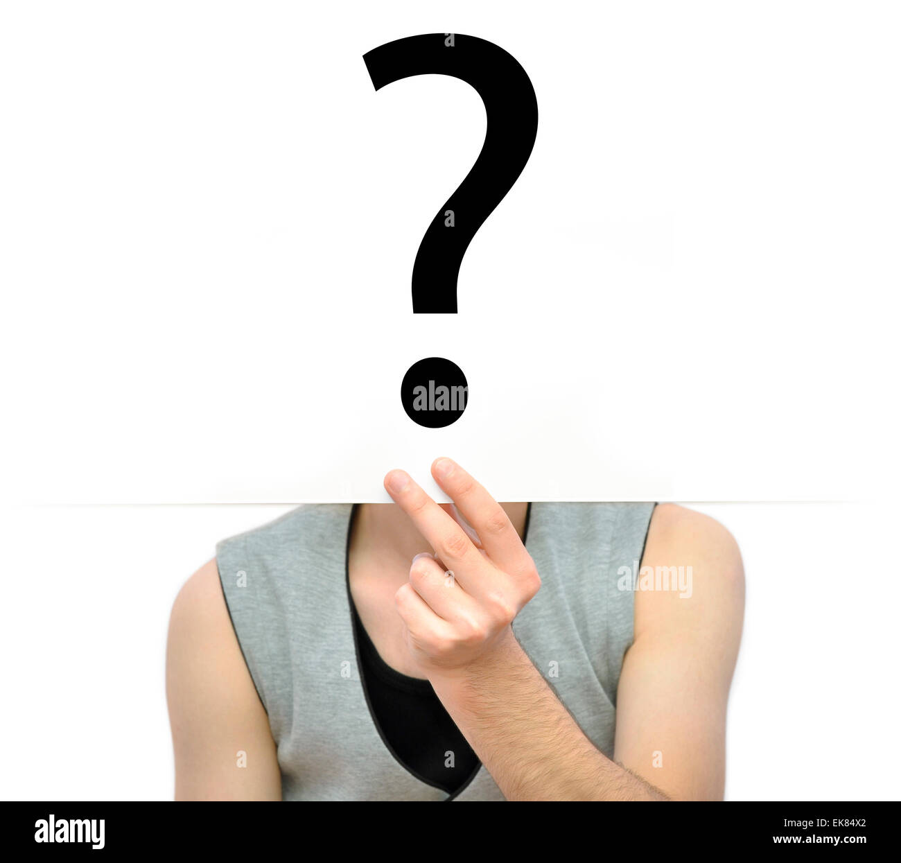 Asking a question Stock Photo - Alamy