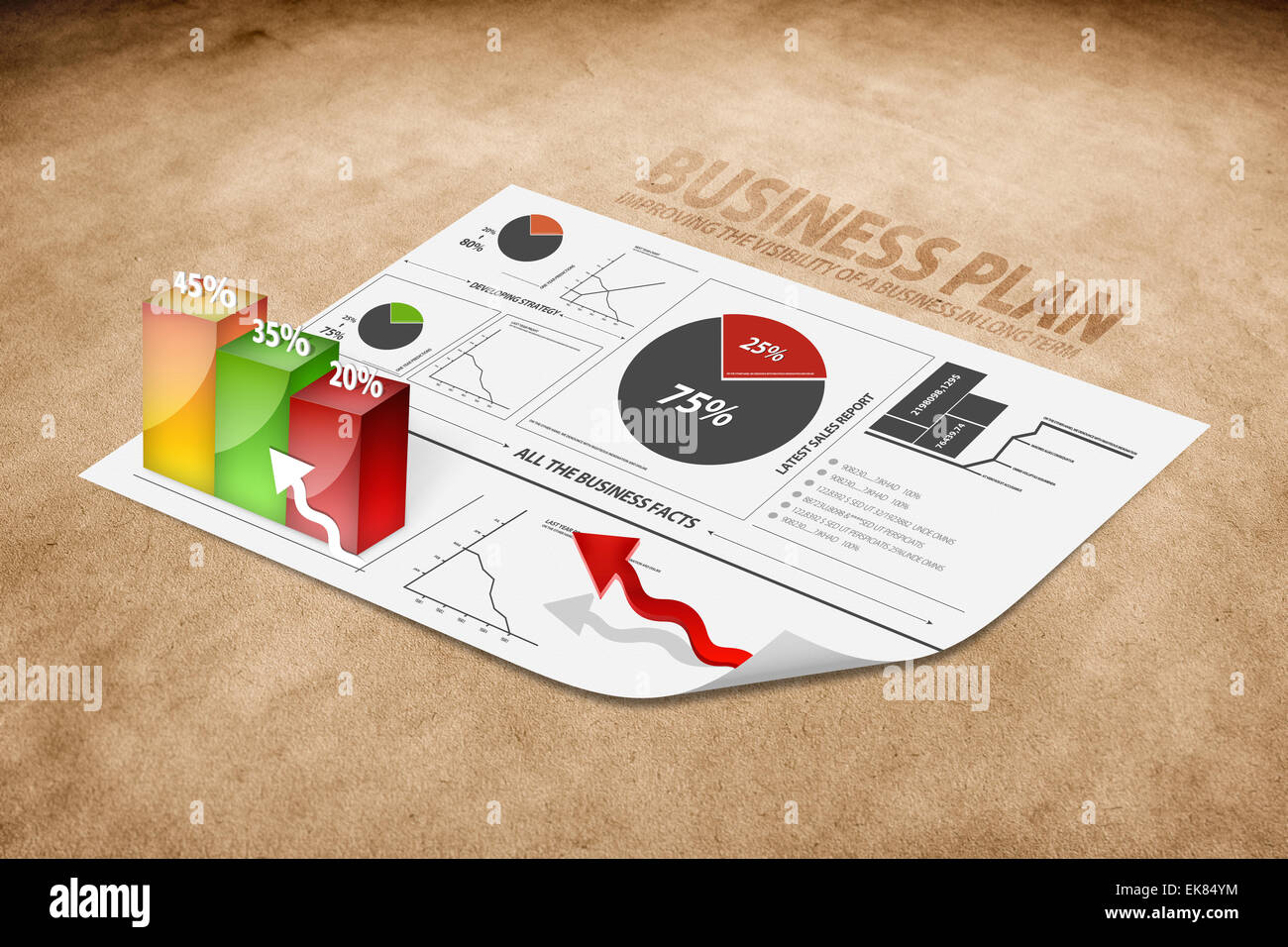 Perspective of a business plan Stock Photo - Alamy