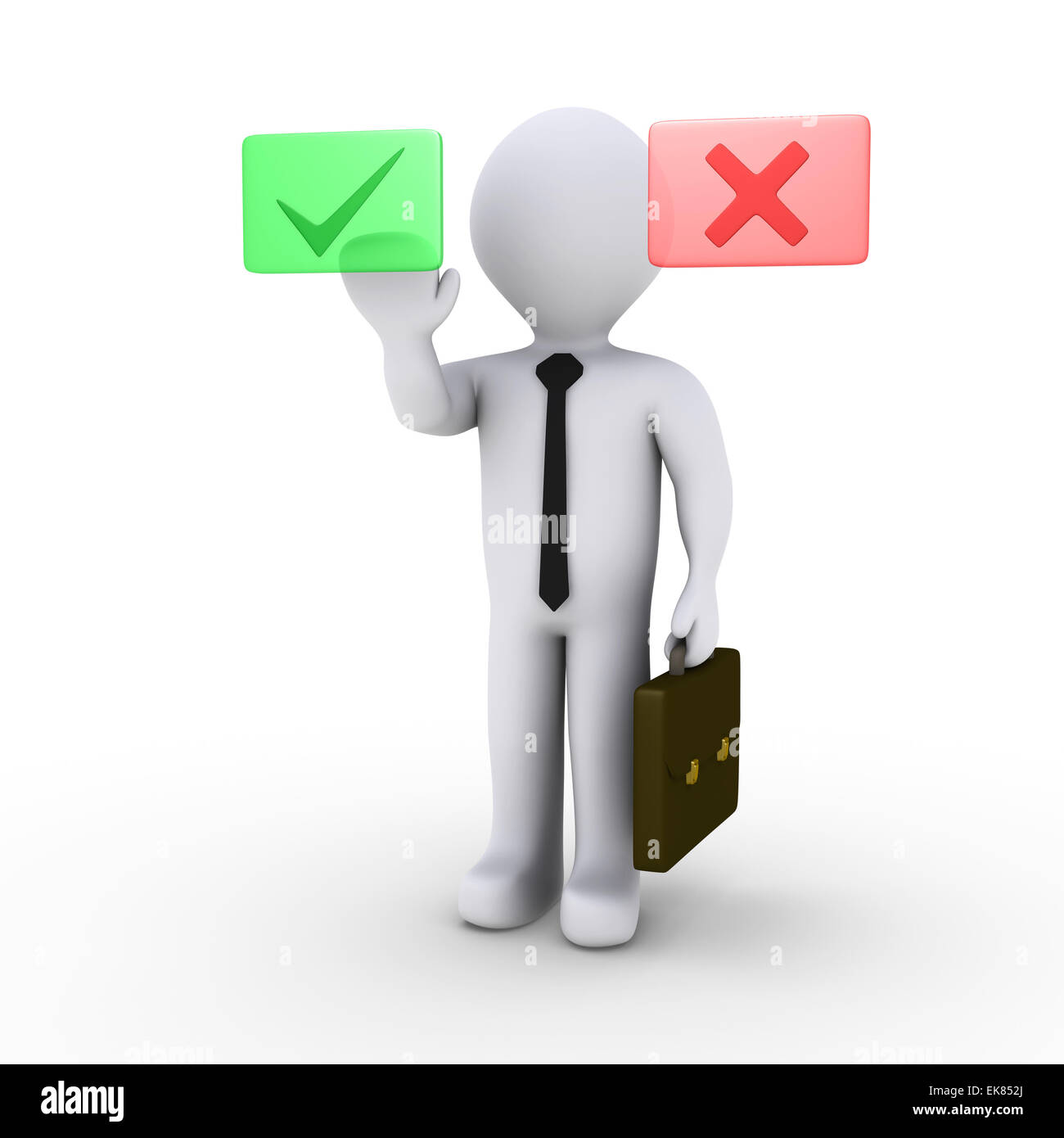 Choosing the right answer Stock Photo - Alamy