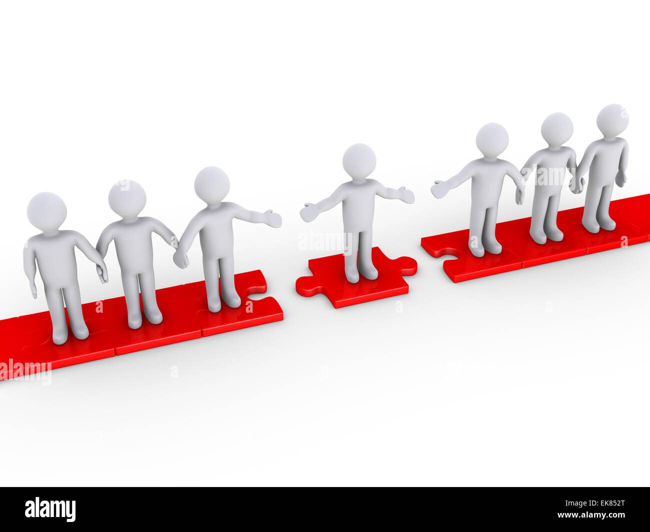 Connection between two teams Stock Photo - Alamy