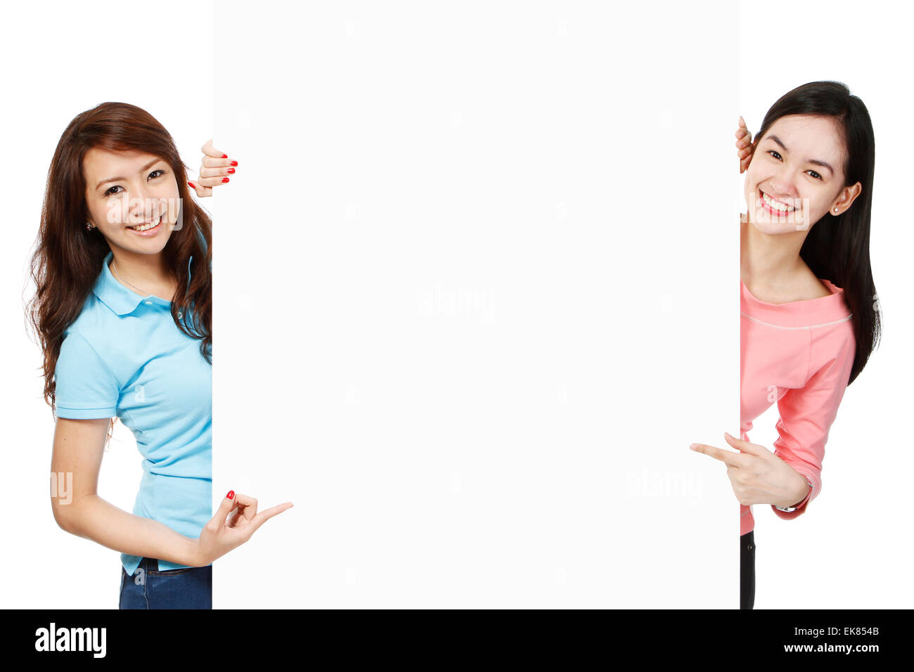 Young Women Advertising Stock Photo - Alamy