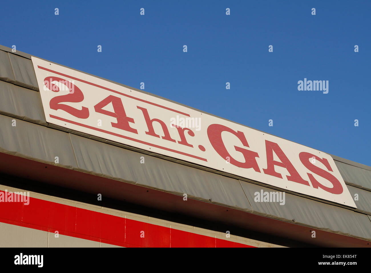 Gas Station Sign Stock Photo - Alamy