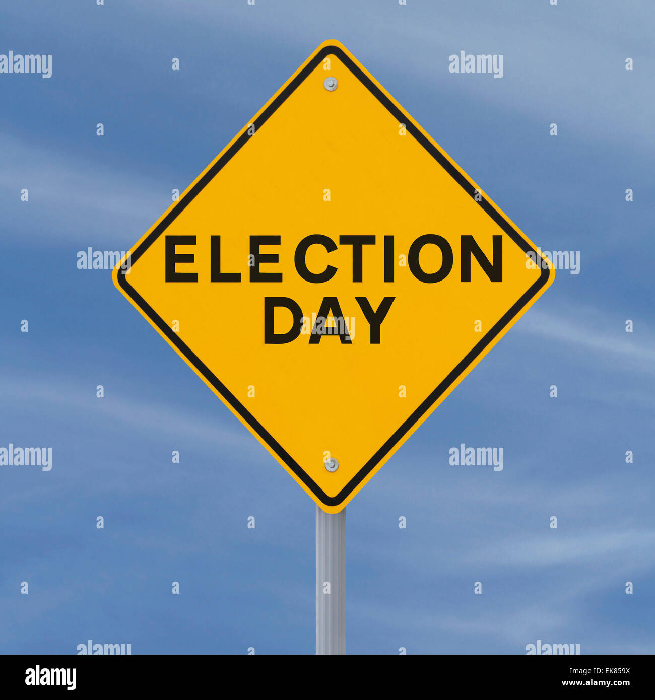 Election ahead road sign hi-res stock photography and images - Alamy