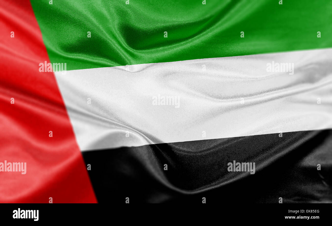 High resolution render of UAE's national flag Stock Photo - Alamy