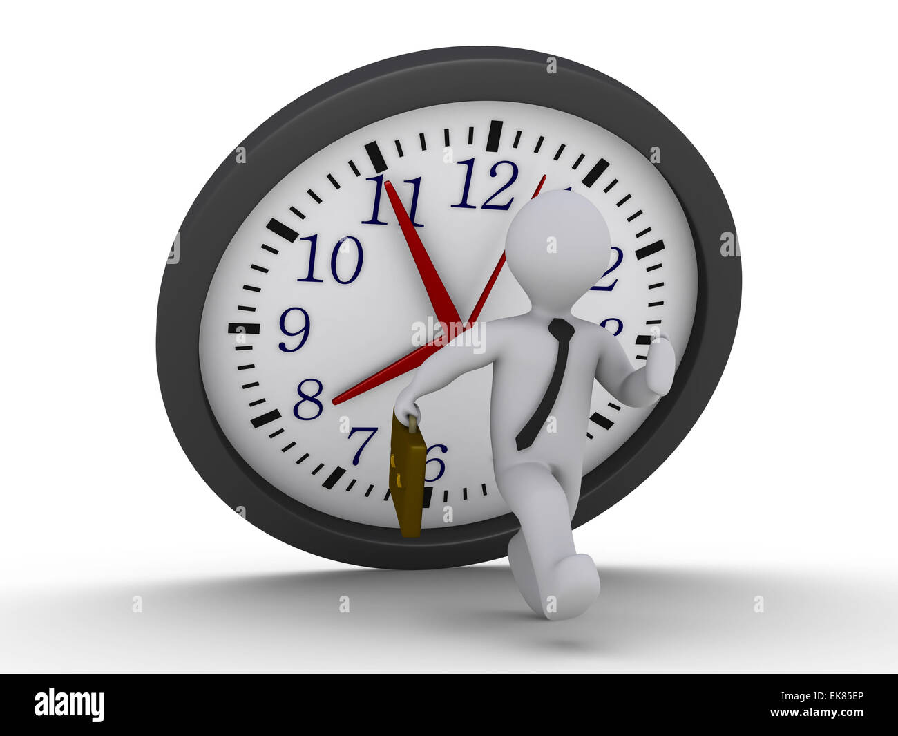 Avoid the falling clock deadline Stock Photo - Alamy