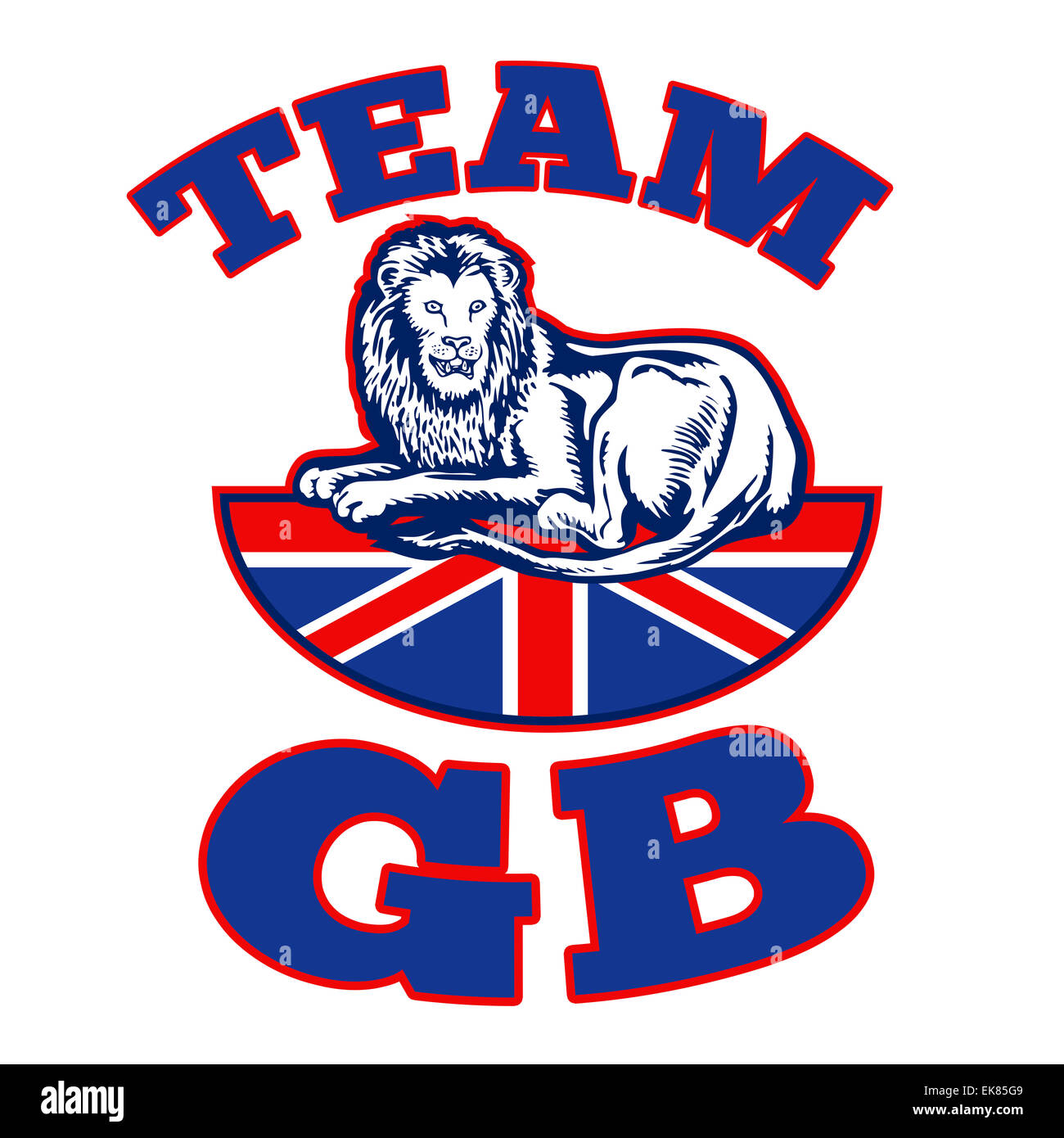 British lion and union jack hi-res stock photography and images - Alamy