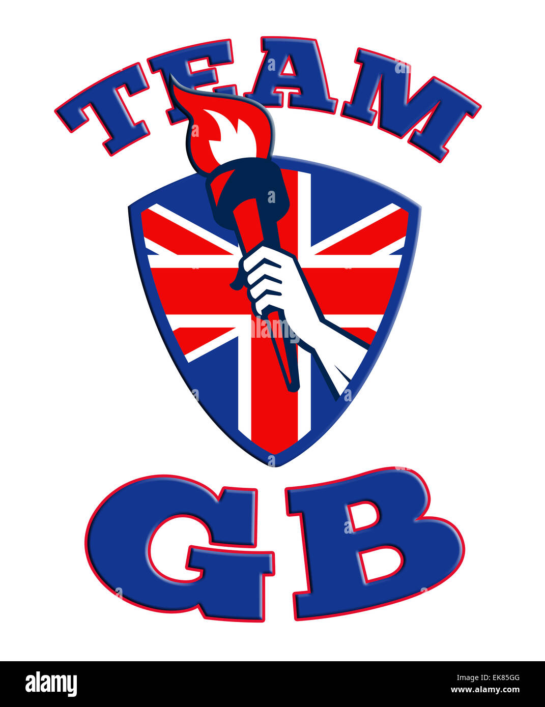 England flag torch hi-res stock photography and images - Alamy