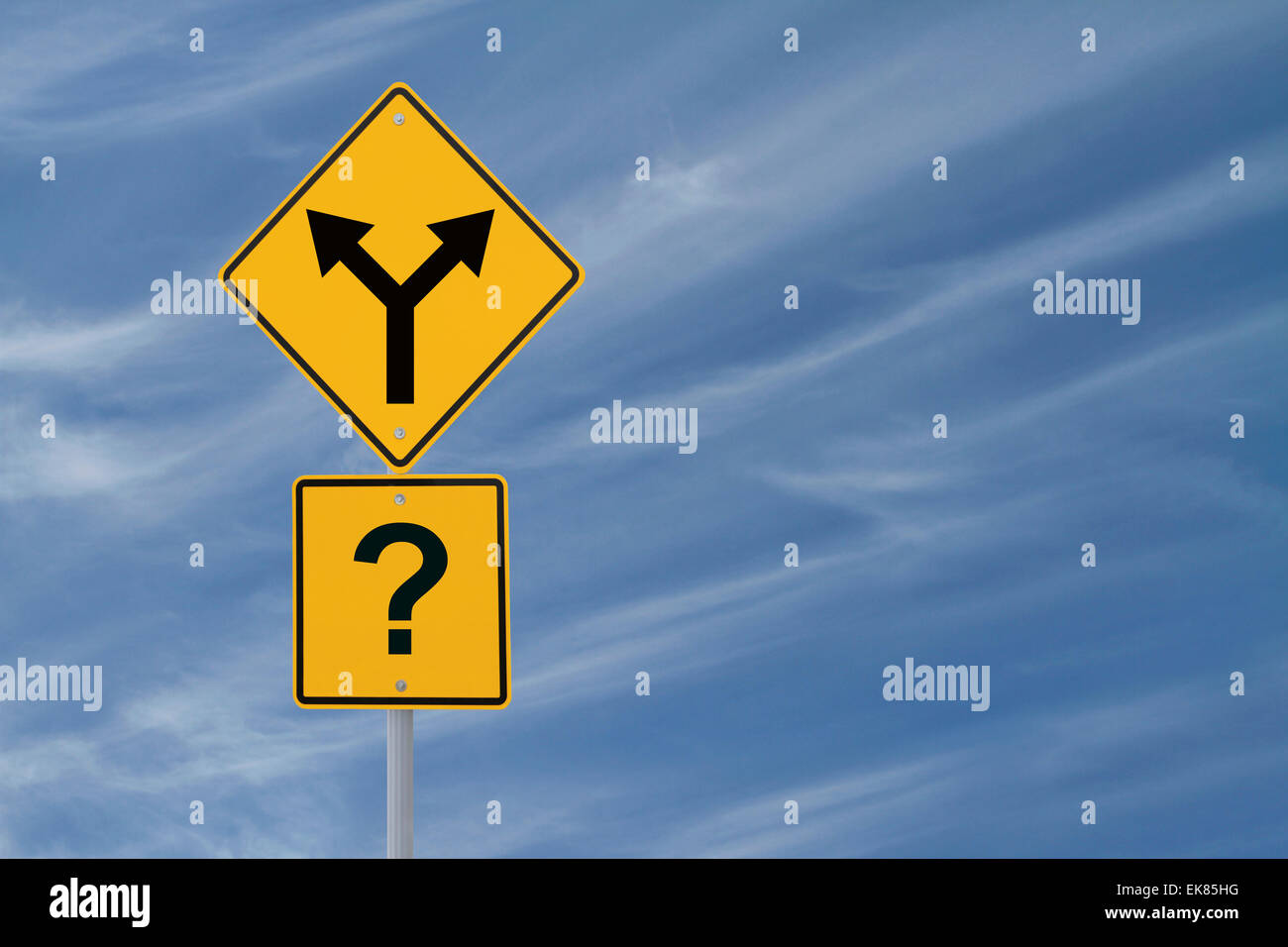 Which Path To Take Stock Photo - Alamy