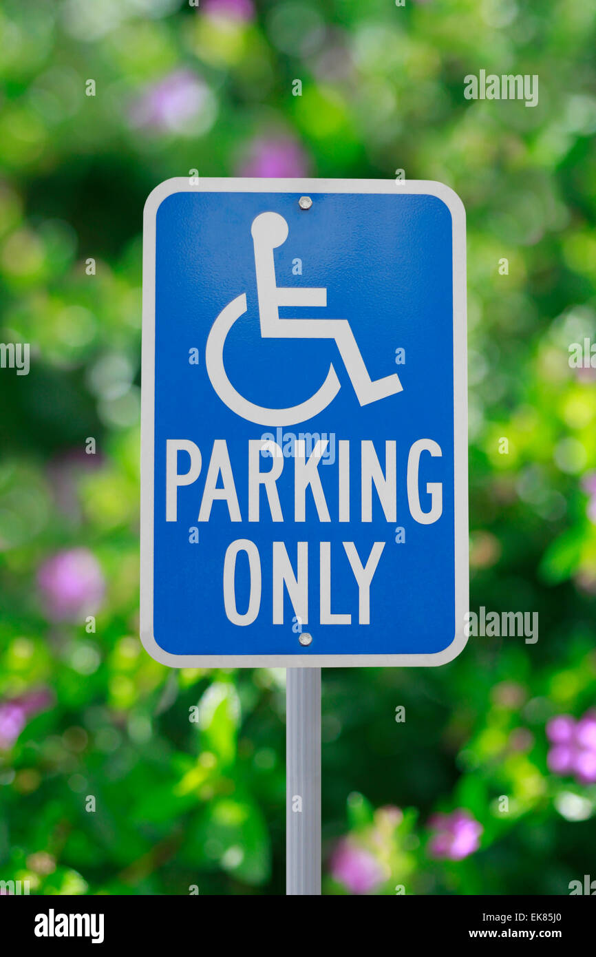 Handicap Parking Sign Stock Photo - Alamy