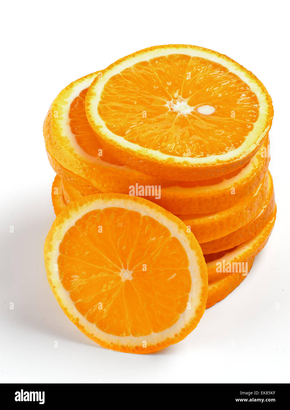 Stack of Orange Lobules Stock Photo - Alamy