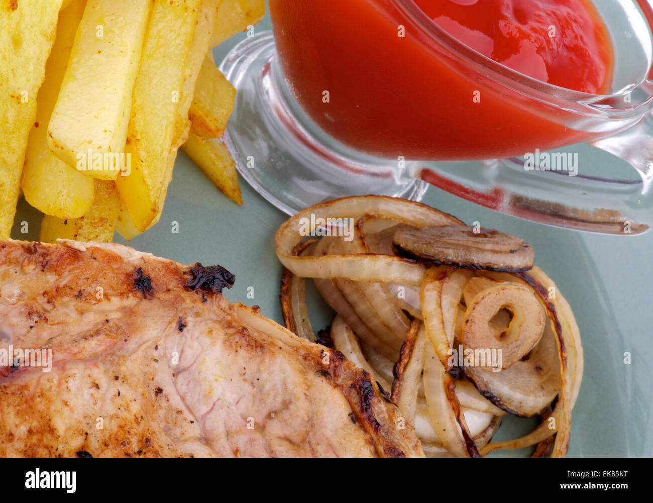 Lunch main course pork hi-res stock photography and images - Alamy