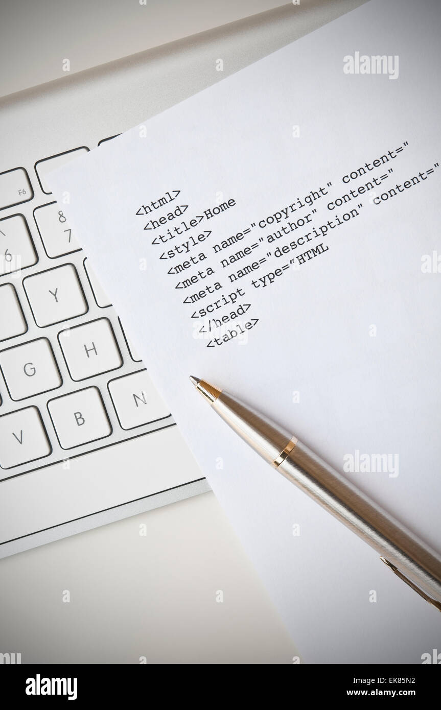 Programming script hi-res stock photography and images - Alamy