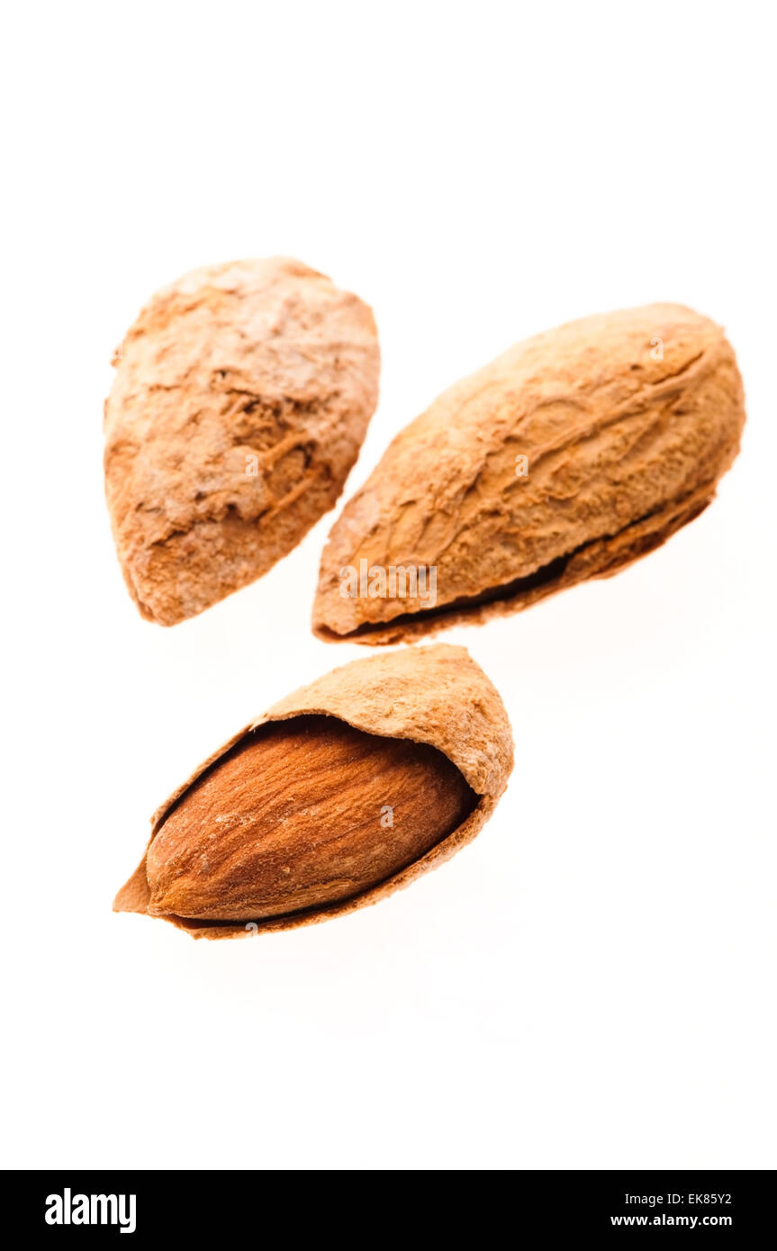 Sweet almonds with kernel Stock Photo - Alamy