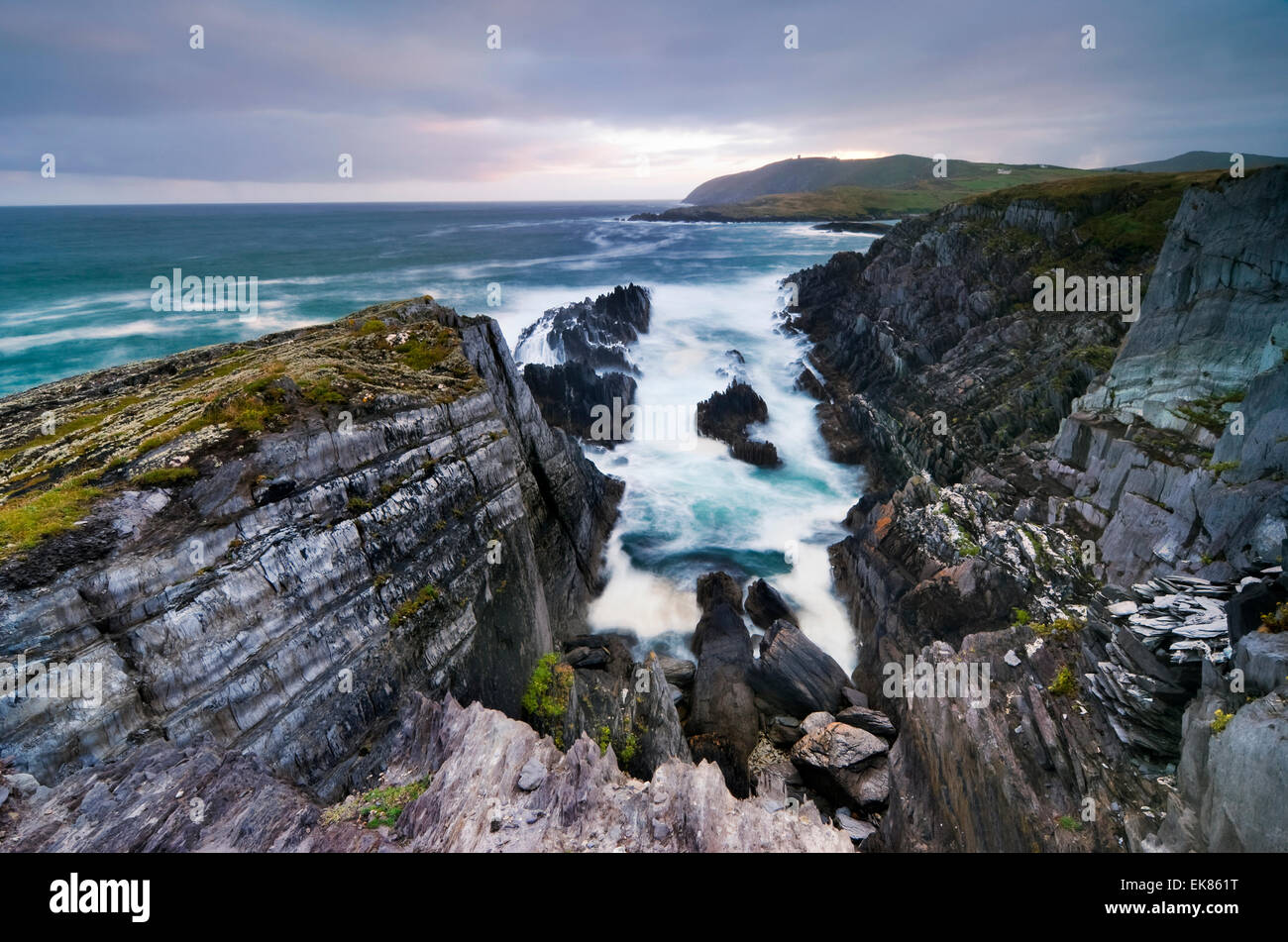 Cliffs over ocean Stock Photo - Alamy