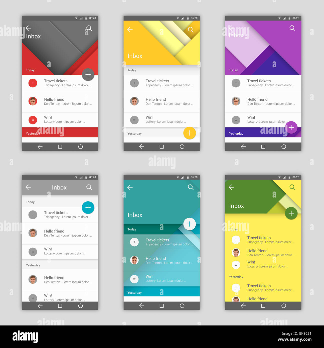 Set of user interfaces Stock Photo - Alamy