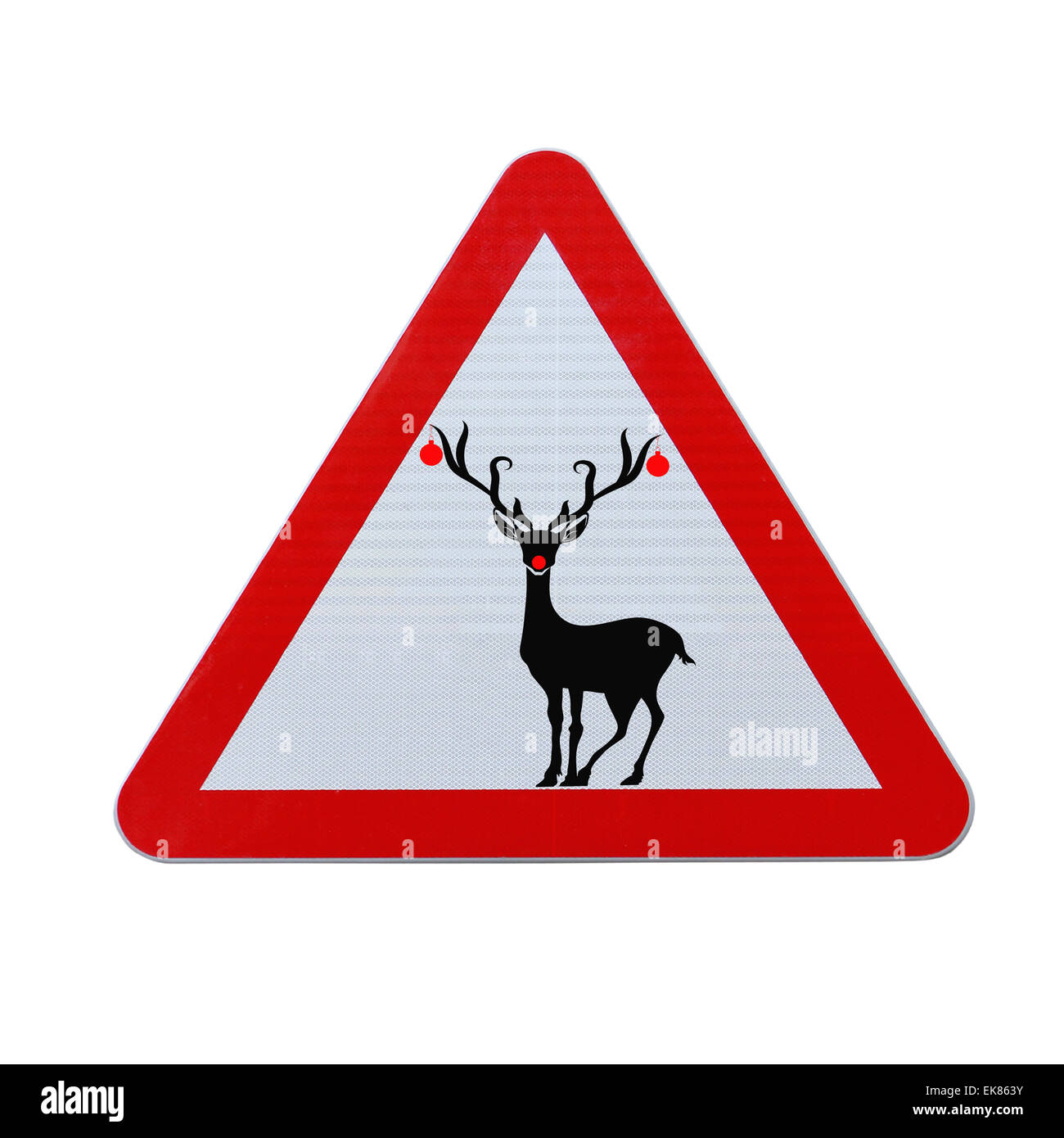 Christmas Road Sign Stock Photo - Alamy
