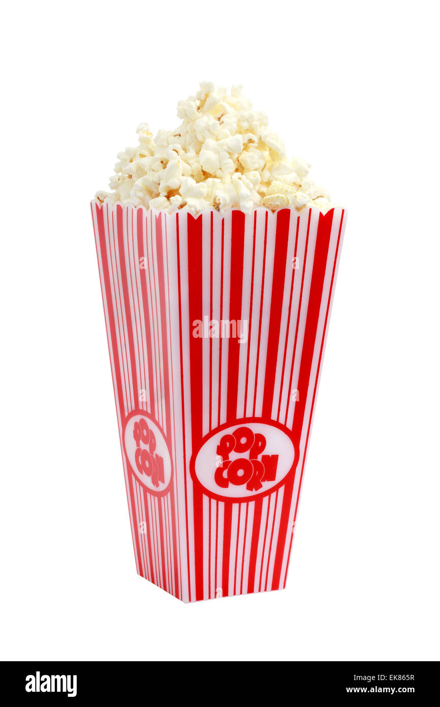 White background popcorn Cut Out Stock Images & Pictures - Alamy