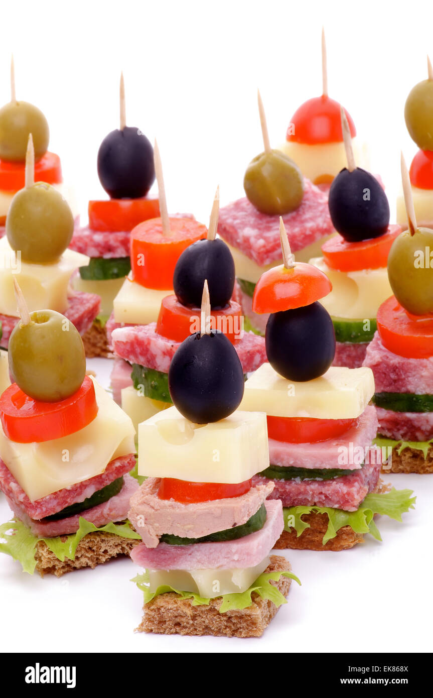 Arrangement of Appetizers Stock Photo - Alamy