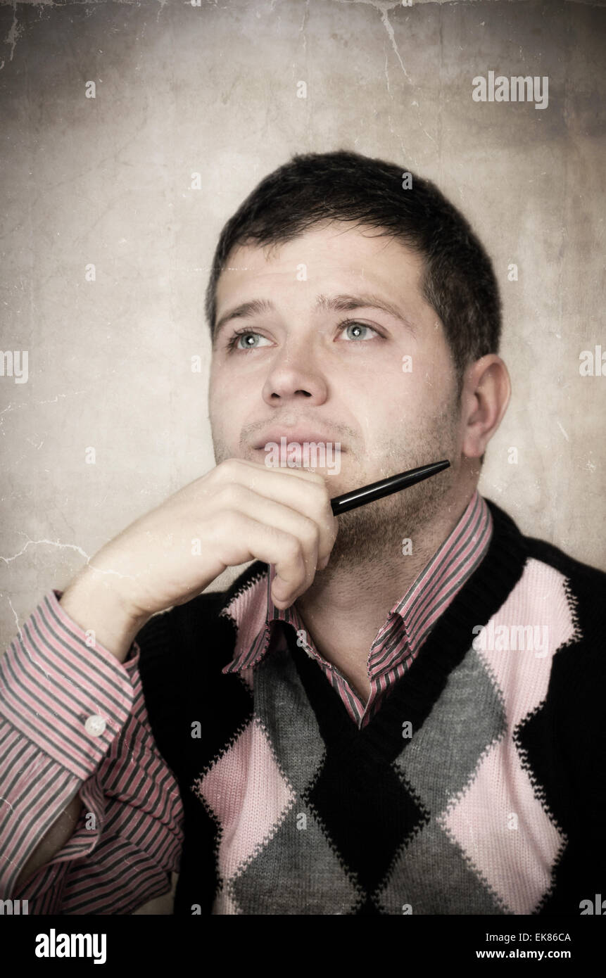 Old fashioned thinking hi-res stock photography and images - Alamy