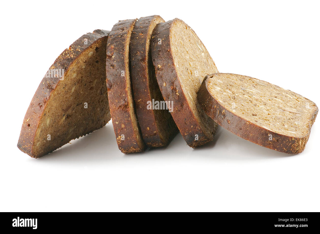 Slices of brown bread Stock Photo - Alamy