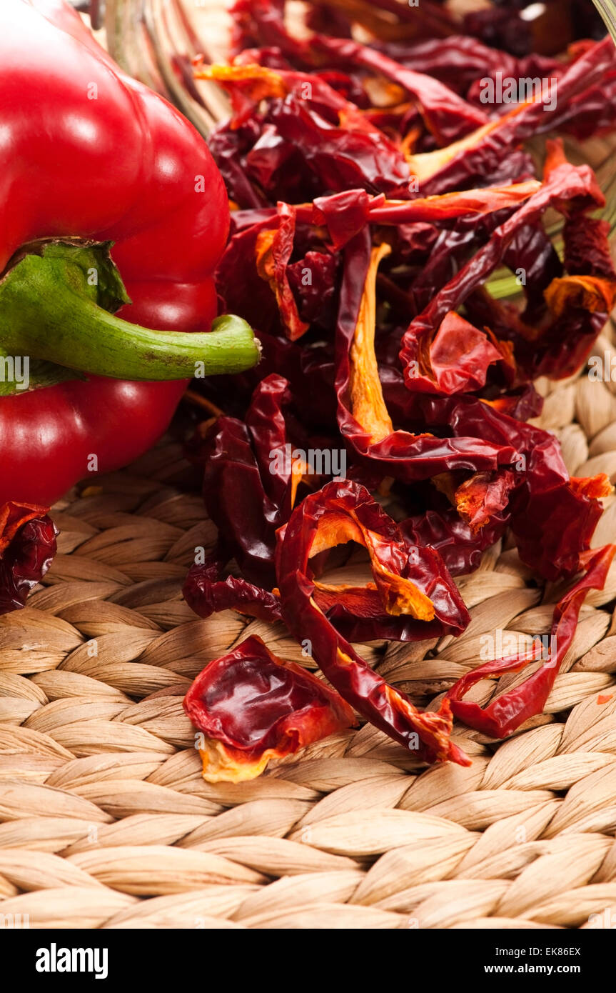 Dried red pepper Stock Photo - Alamy