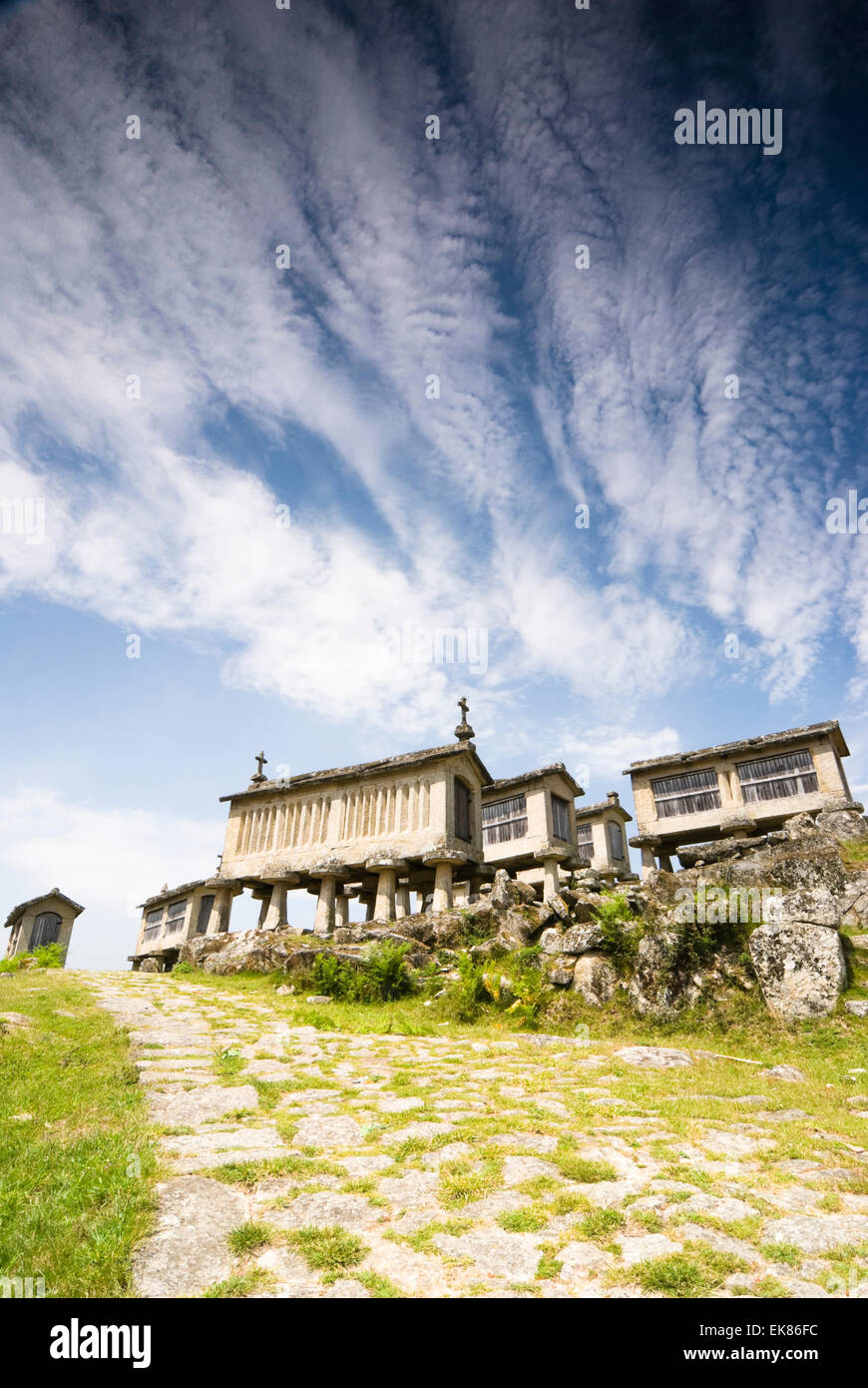 Traditional granite granaries hi-res stock photography and images - Alamy