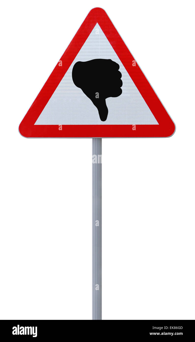 Thumbs Down Road Sign Stock Photo Alamy thumbs-down-road-sign-stock-photo-alamy